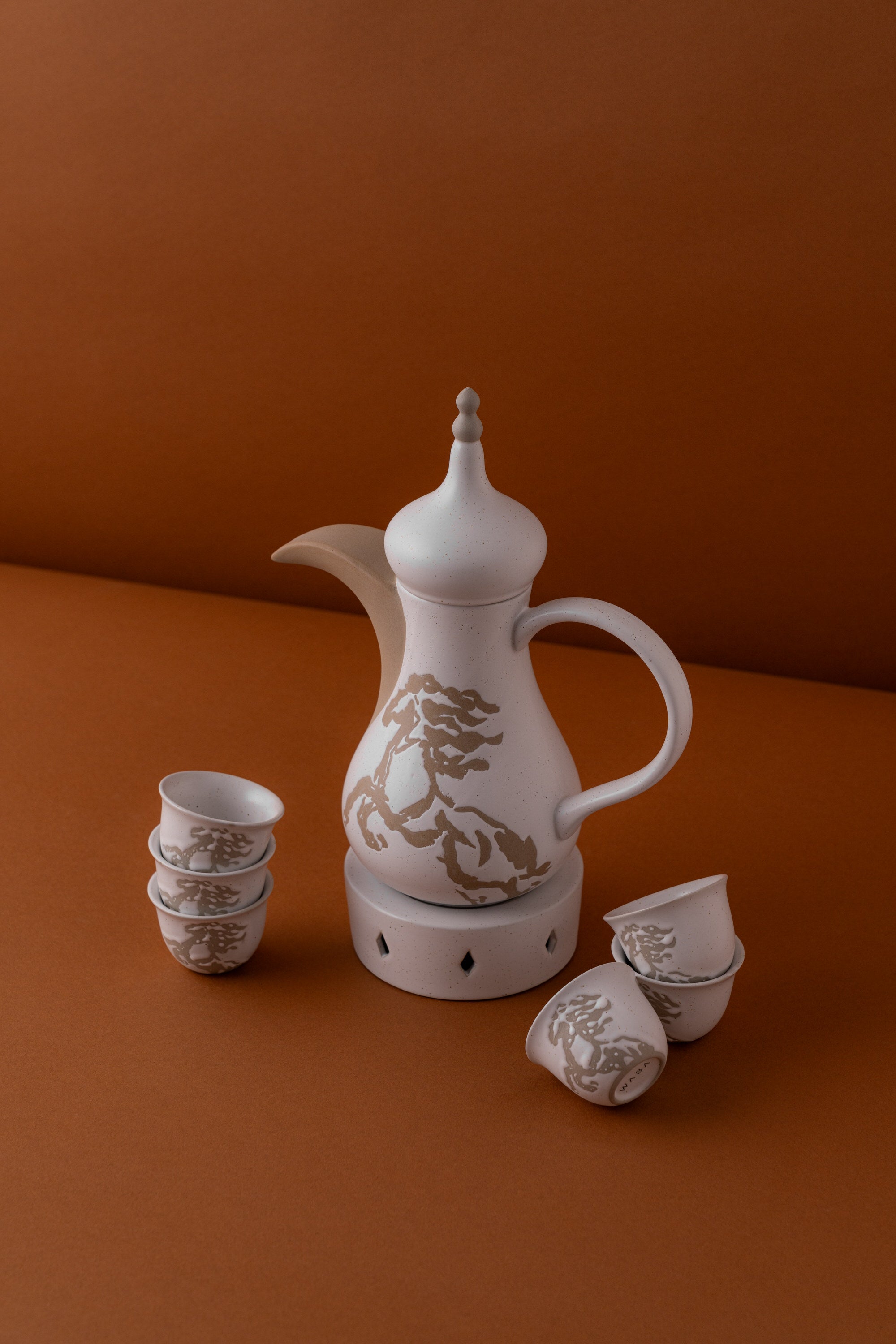 KL1 Arabic Coffee Cups Set 6 Pcs + Dallah – WABA